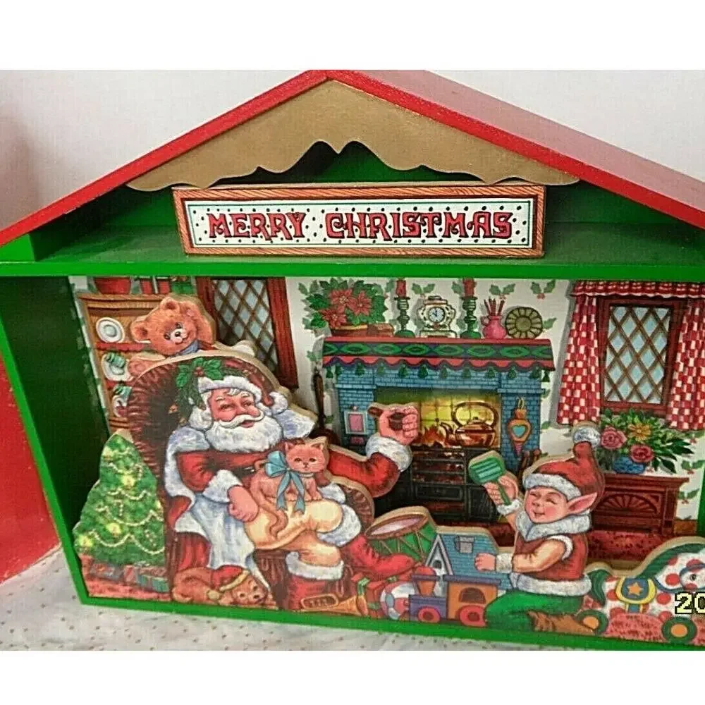 Unbranded | Holiday | Vintage 98s Macys Musical Wood Christmas Toy Shop ...